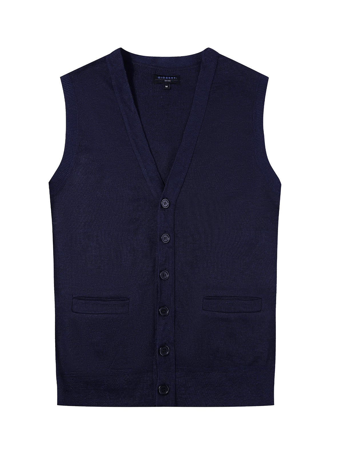 Gioberti Mens V-Neck Button Down Knitted Cardigan Vest – GIOBERTI